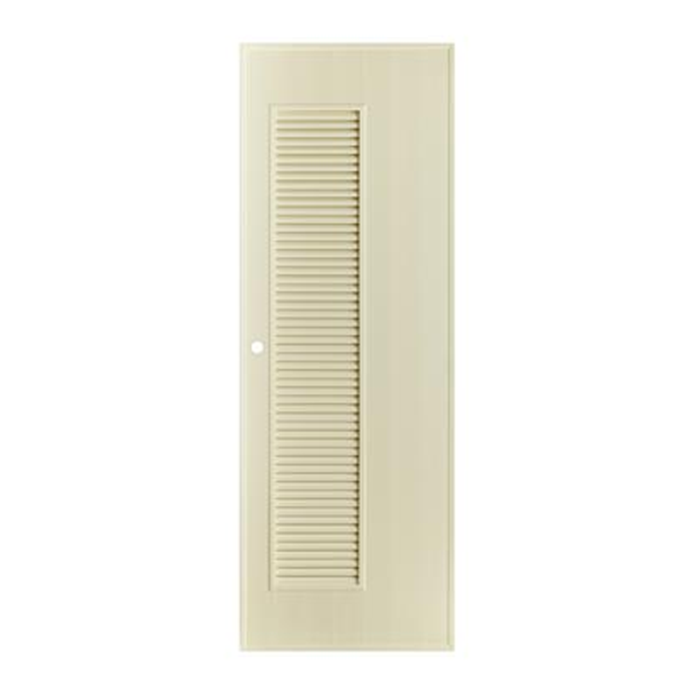 ประตู PVC BATHIC รุ่น BC5 ครีมเกล็ดข้างเต็มบาน เจาะ มอก. (70x200 ...